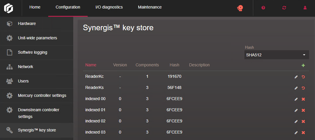 Informationen über den Synergis™-Schlüsselspeicher
